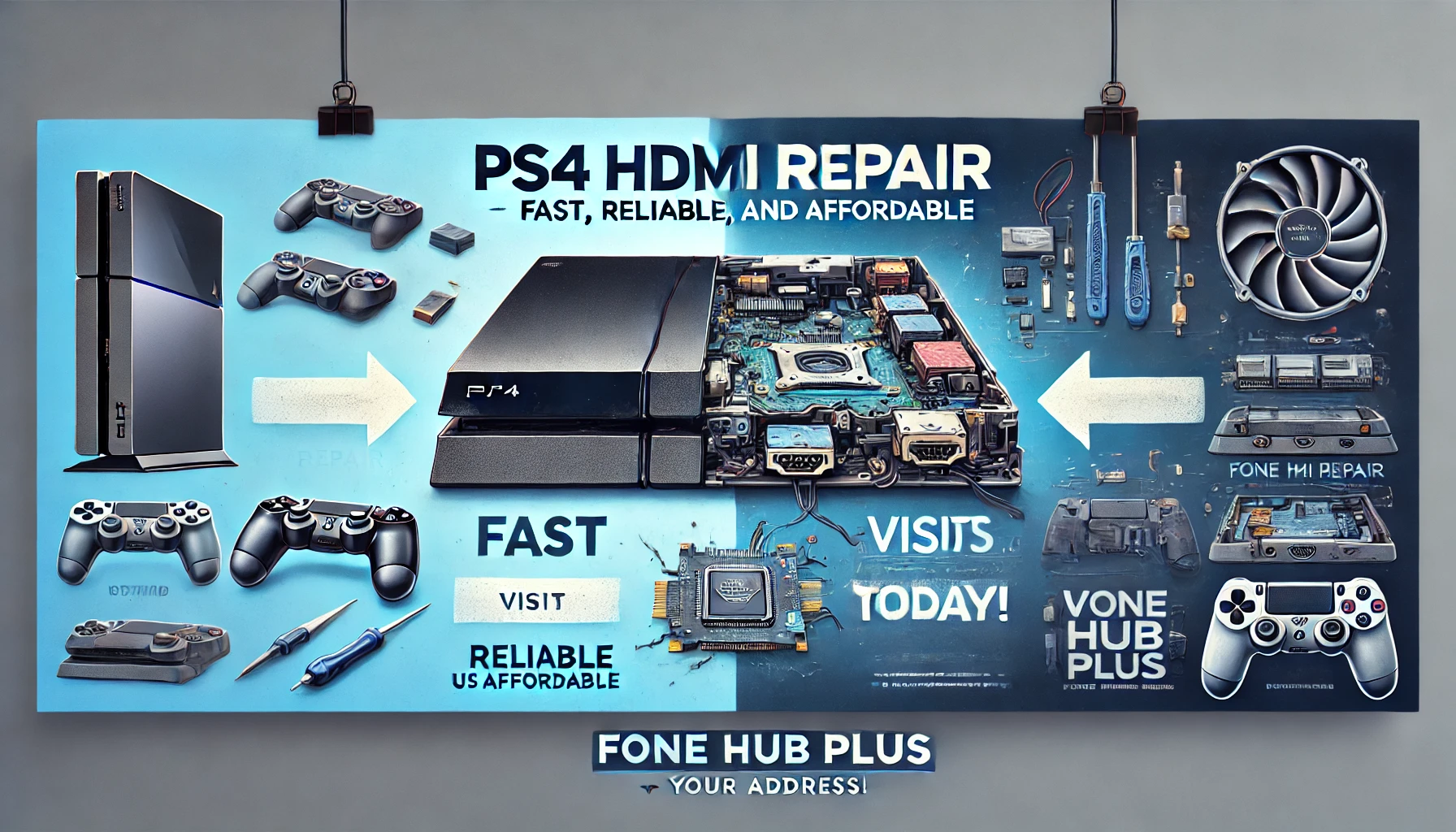 PS4 HDMI Repair Services - Fone Hub - Expert Computer & Mobile Phone Repair